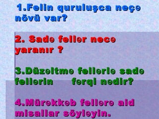 Felin qurulusca novleri | PPT