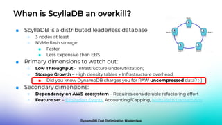 DynamoDB Cost Optimization Masterclass: ScyllaDB as a DynamoDB Alternative | PDF | Cloud ...