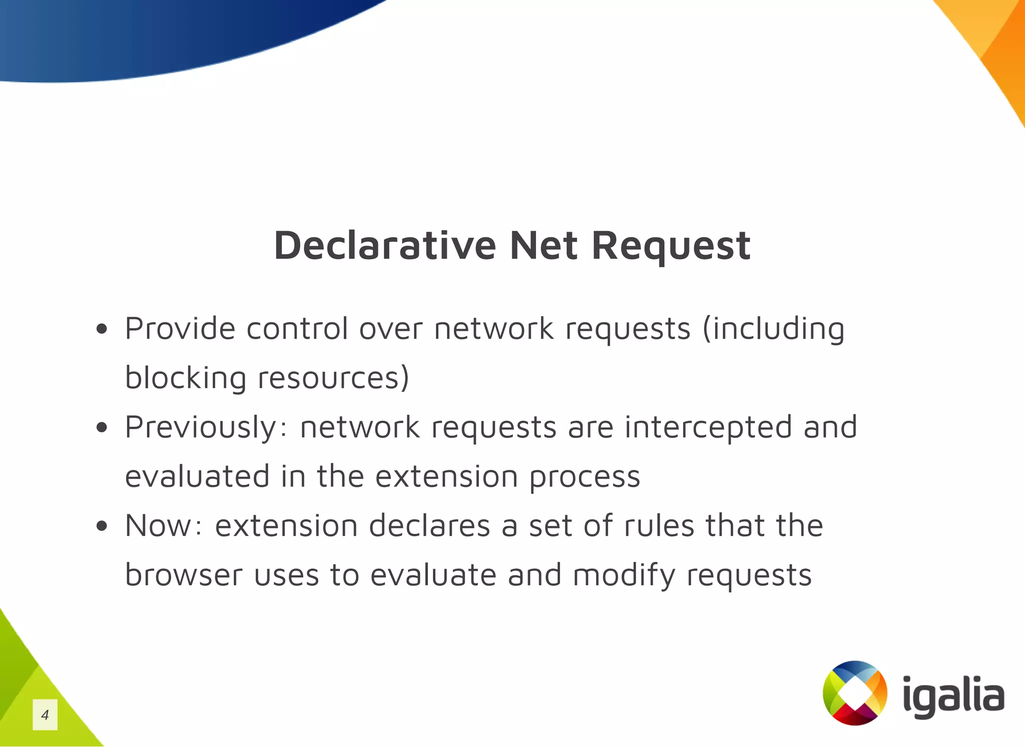 Finer Control of Declarative Net Request Rules | PPT