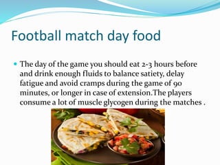 SOCCER PLAYERS - DIET | PPTX