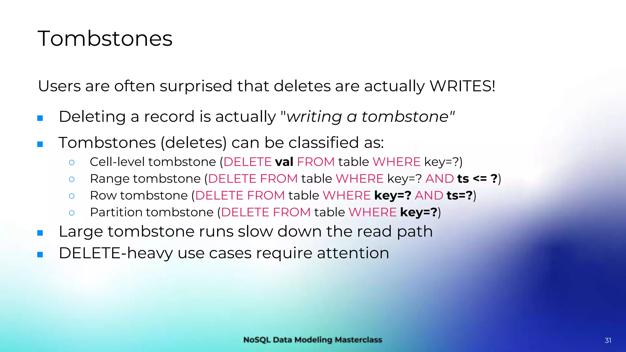 Top Nosql Data Modeling Mistakes Ppt