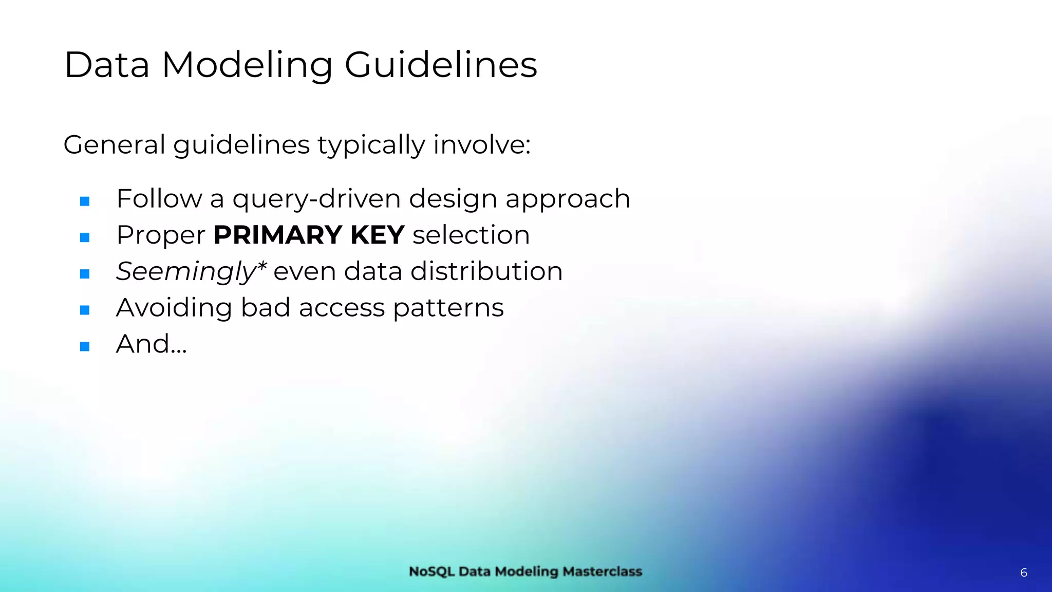 Top NoSQL Data Modeling Mistakes | PPTX