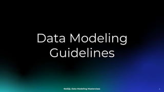 Top NoSQL Data Modeling Mistakes | PPT