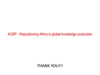 Vision and Mission for a Future African Open Science Platform/Felix ...