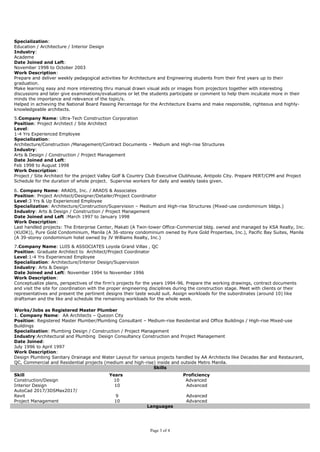 Felix jr g framil cv sr archl engr last ae | PDF