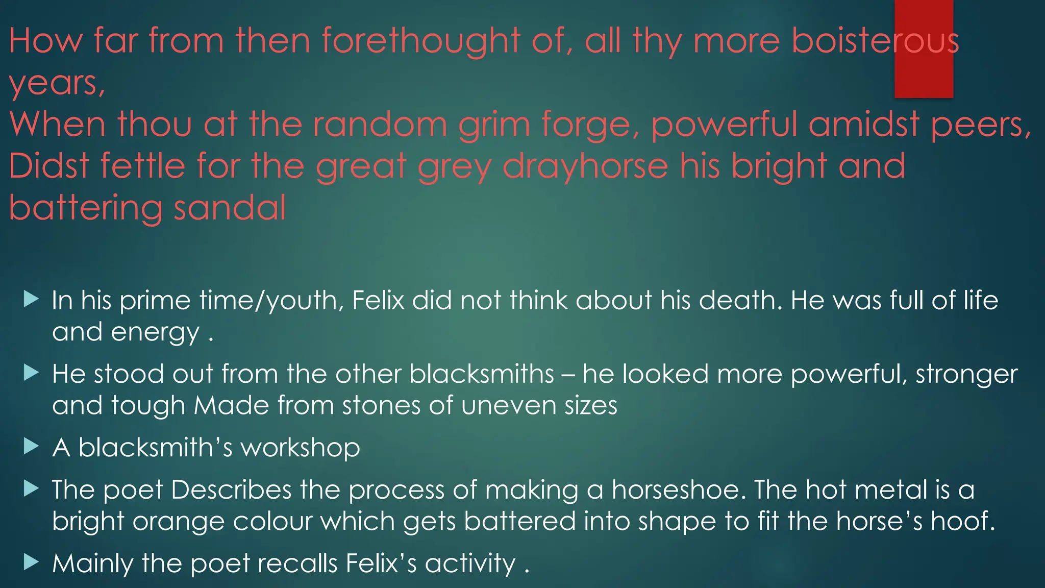 Felix Randal a poem by Gerard Manley Hopkins.pptx