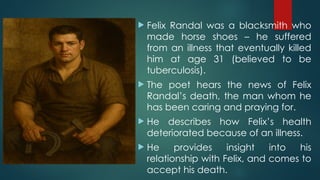 Felix Randal a poem by Gerard Manley Hopkins.pptx