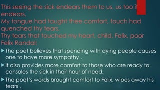 Felix Randal a poem by Gerard Manley Hopkins.pptx