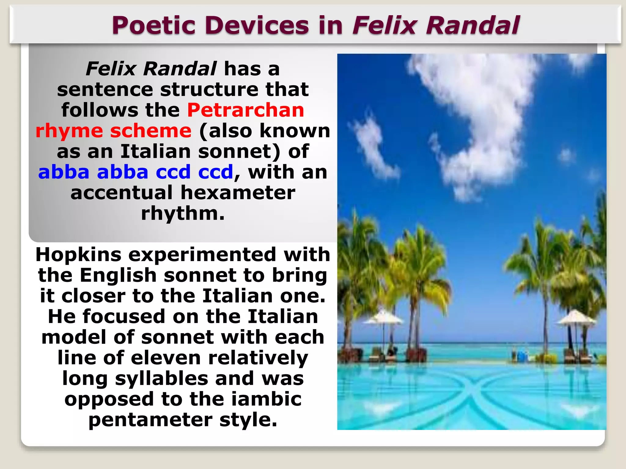 Felix Randal Poem by G.M.Hopkins | PPTX