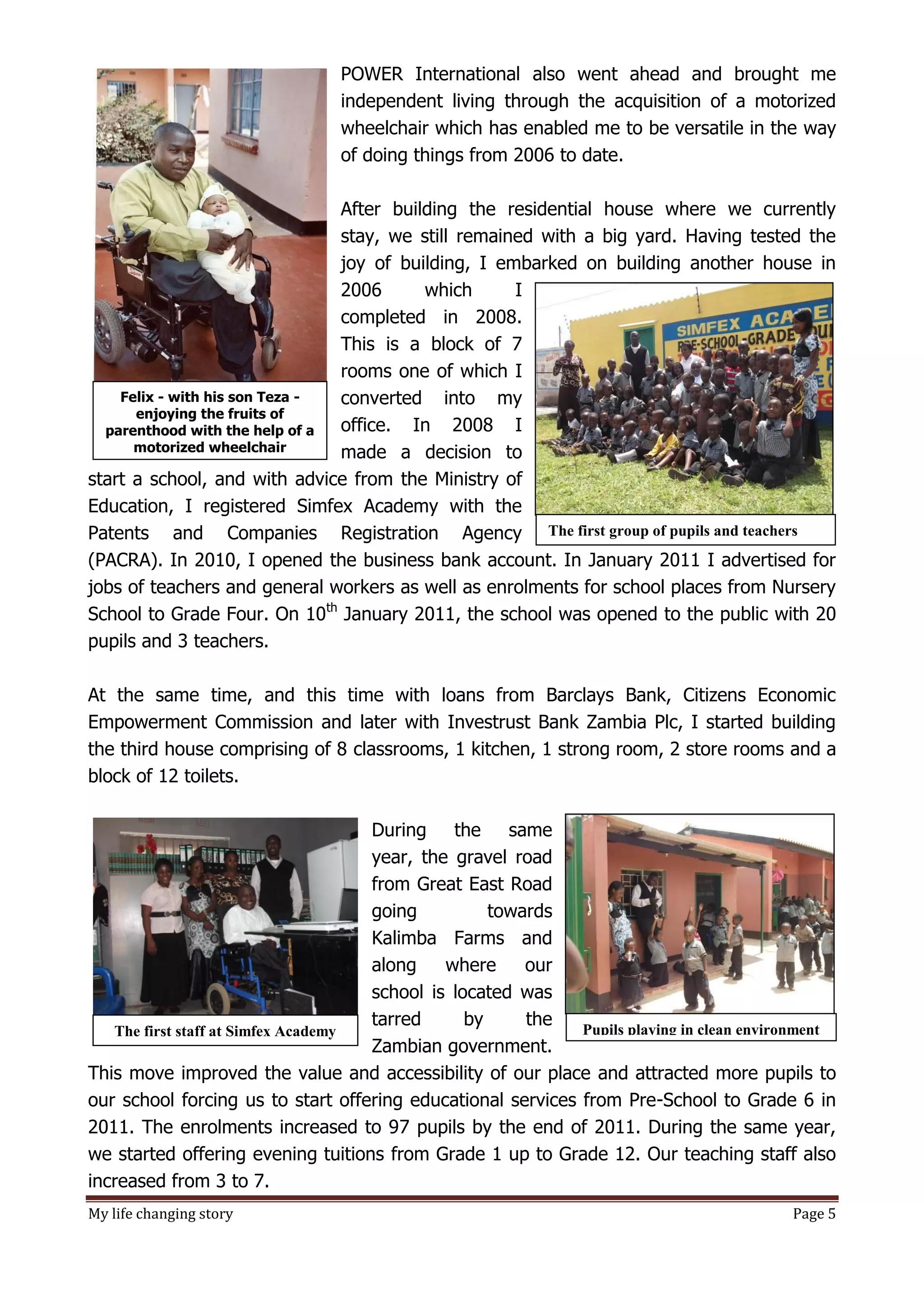 Felix's life changing story | PDF