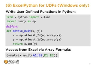 xlwings – Make Excel Fly with Python | PDF