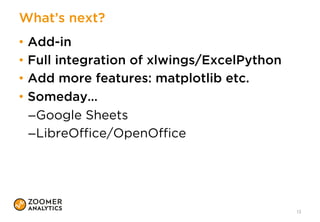 xlwings – Make Excel Fly with Python | PDF