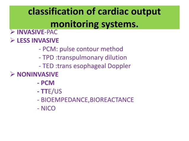 REVIEW OF HEMODYNAMIC MONITORING | PPTX
