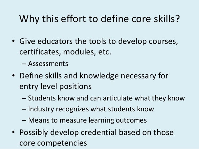 Core Competencies for the Bioscience Laboratory