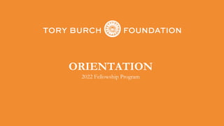 Orientation Presentation Format Samplev1 | PPT