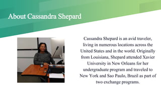 Cassandra Shepard A Rising Academic | PPT