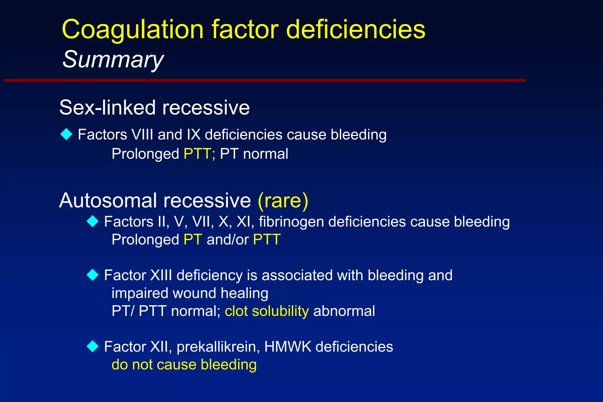 Bleeding Disorders | PPTX