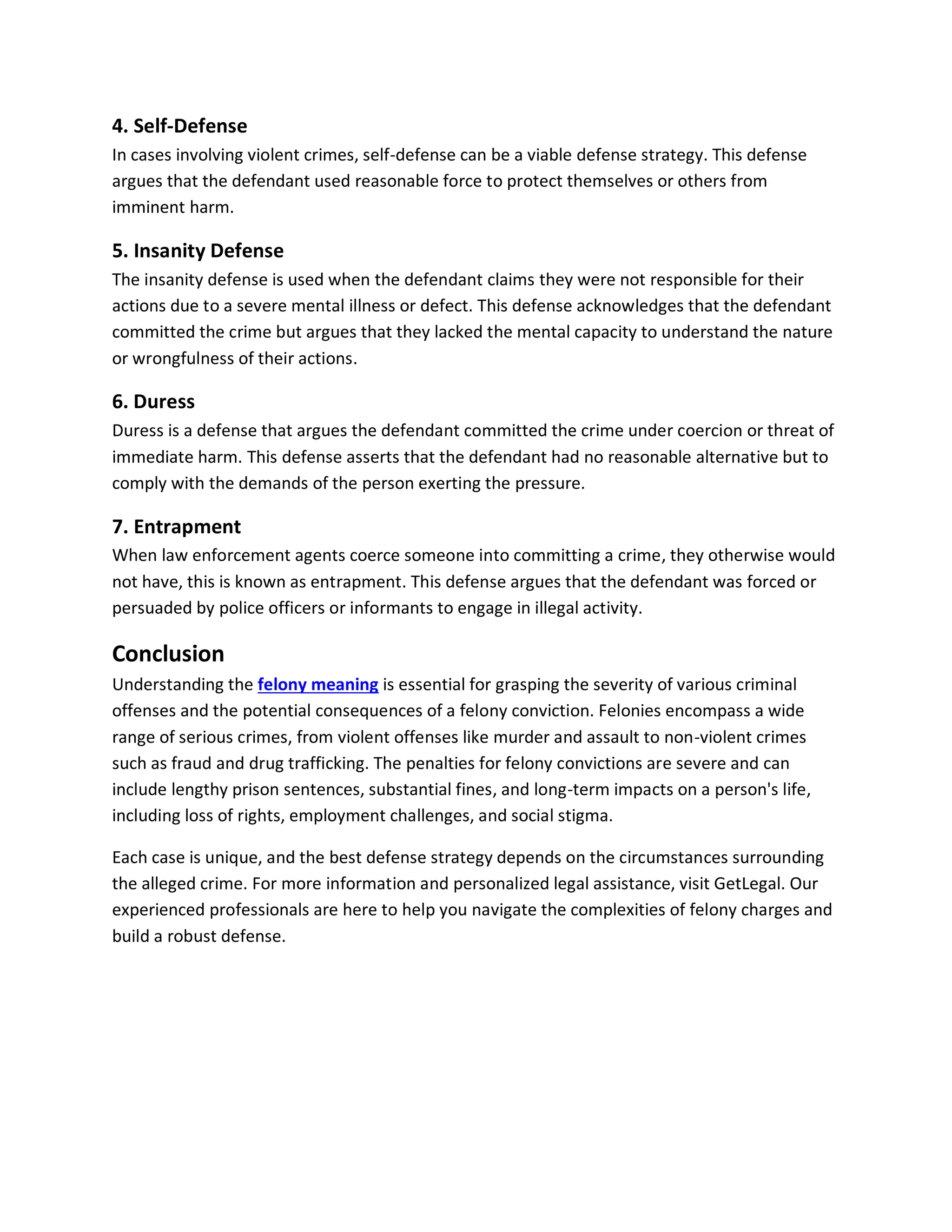 Felony Meaning, Types, Penalties, and More | PDF