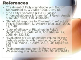 Felty's syndrome | PPTX