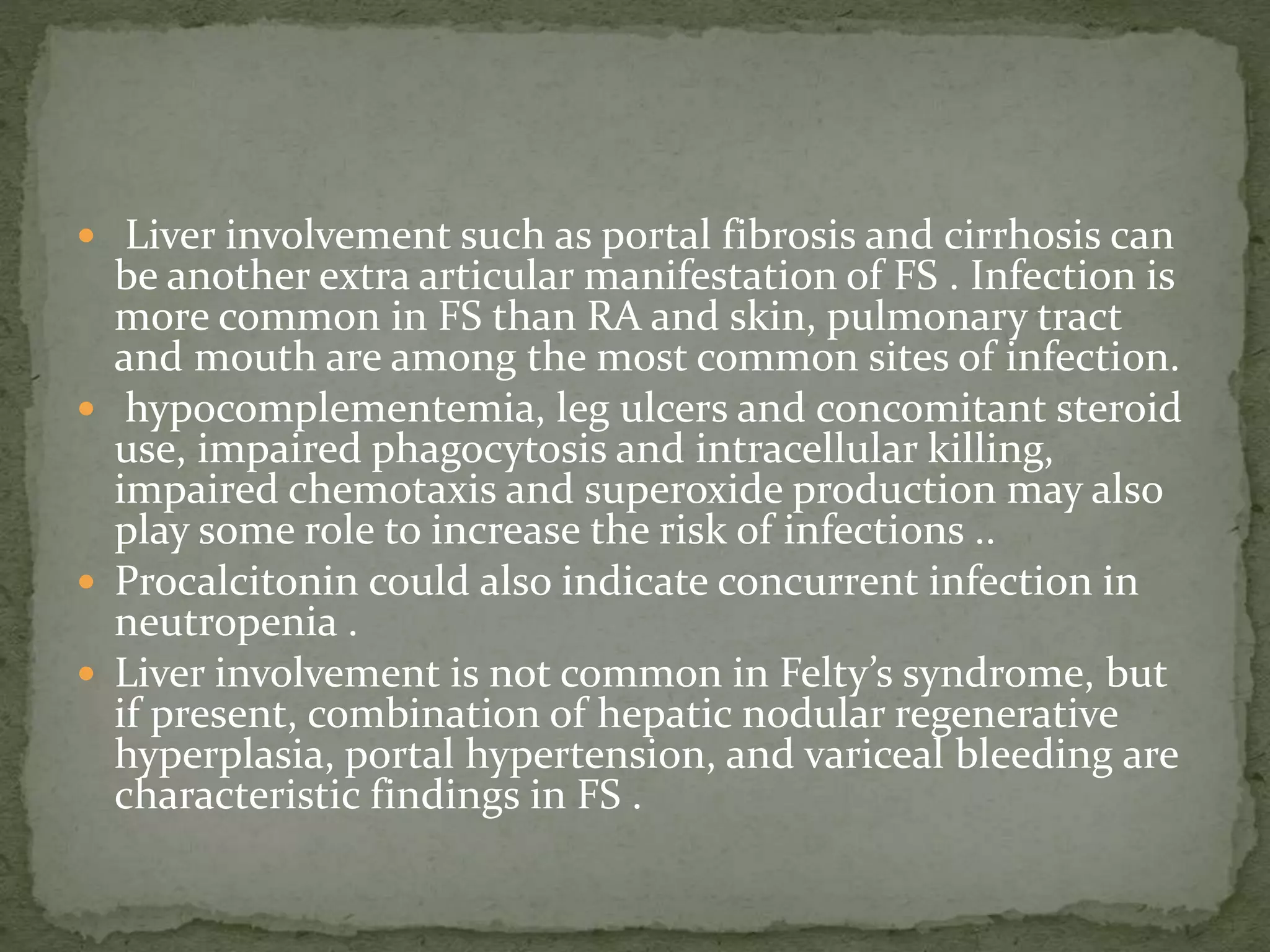 Feltys syndrome | PPTX