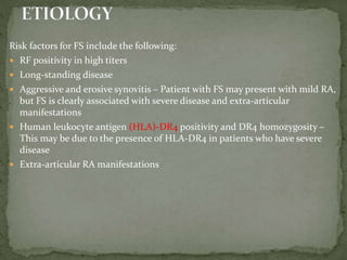 Feltys syndrome | PPTX