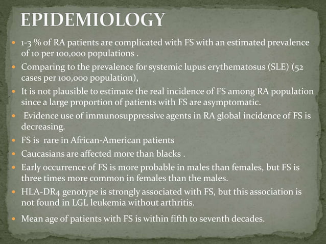 Feltys syndrome | PPTX | Blood Disorders | Diseases and Conditions