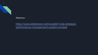 CDA SPMS Rating Scale | PPT