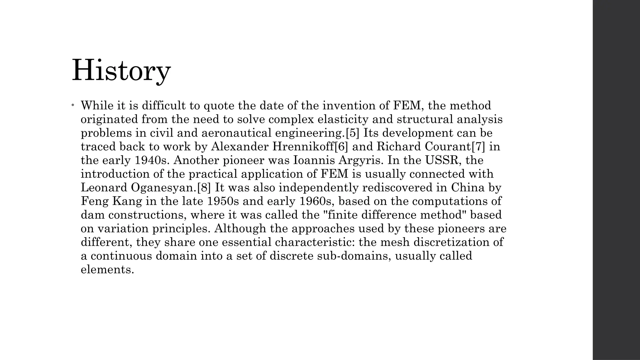 FEM finite element method of structural analaysis | PPTX