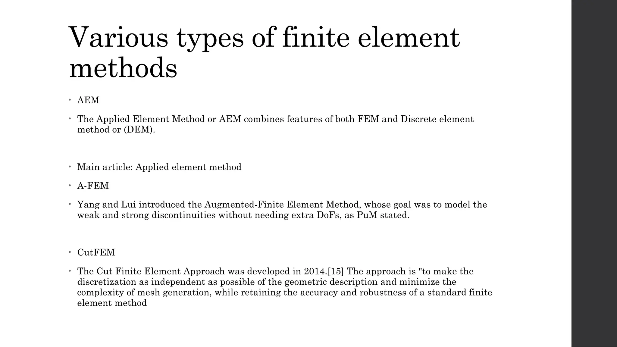 Fem Finite Element Method Of Structural Analaysis Pptx