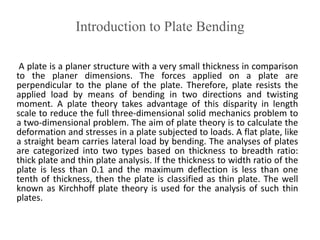 Analysis of Thin Plates | PPTX