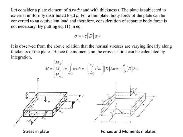 Analysis of Thin Plates | PPTX