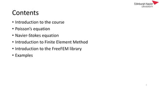 Introduction to CFd analysis.FEM4CFD-Week1.pptx | Physics | Science