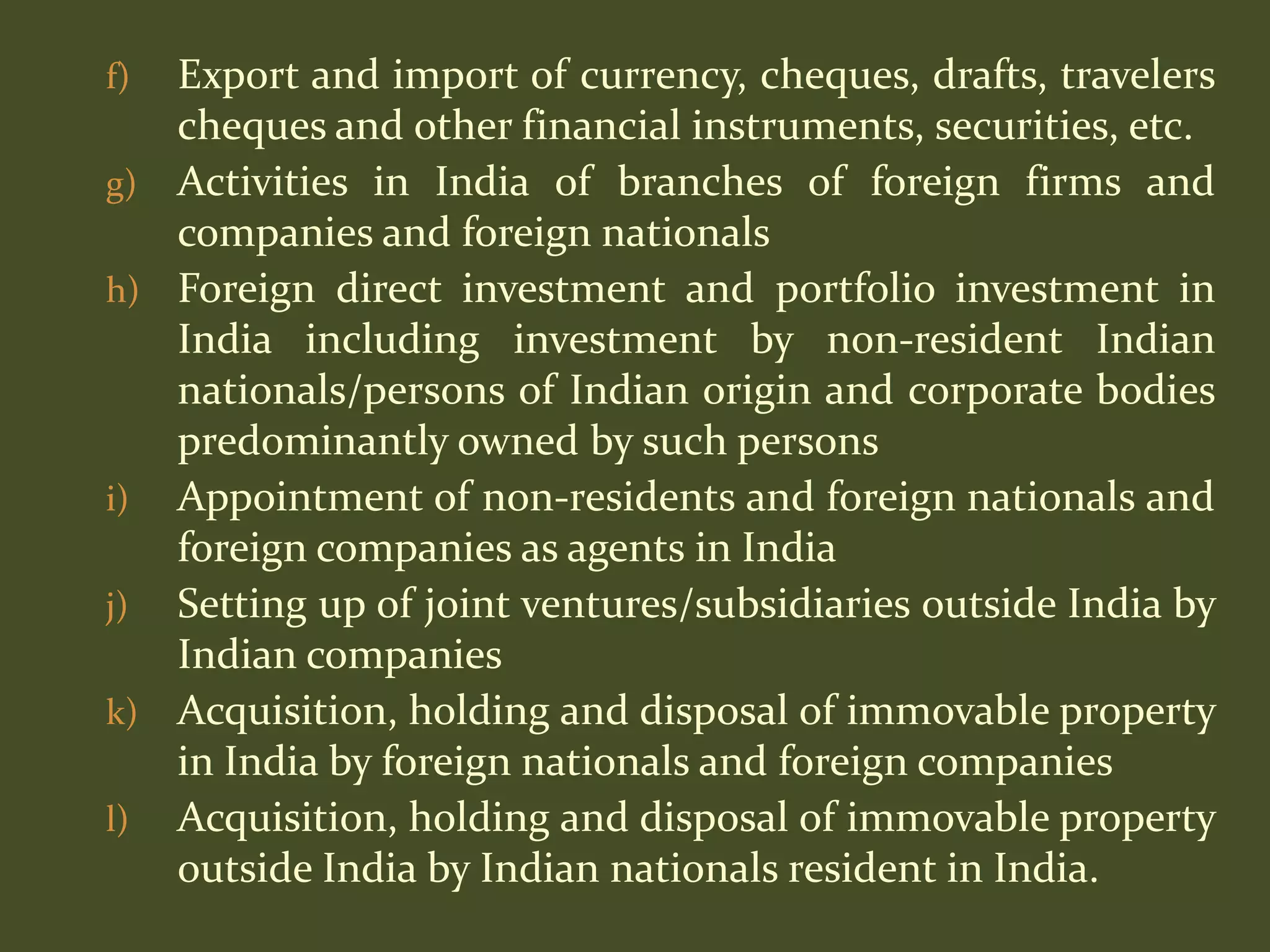 FEMA-Foreign Exchange Management Act | PPTX