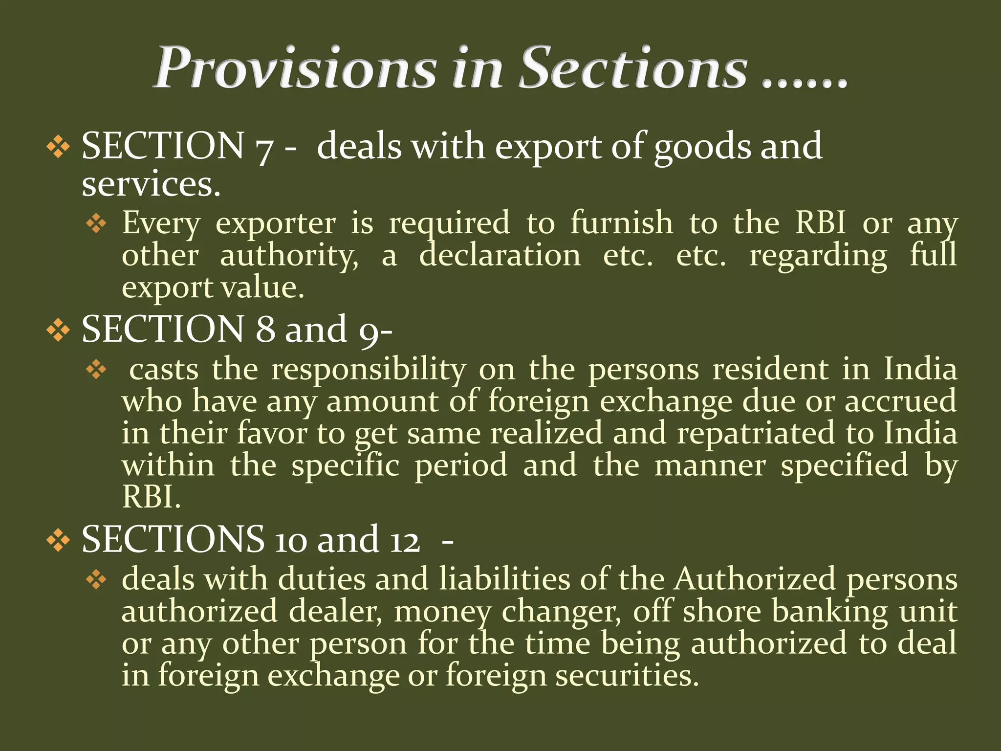 FEMA-Foreign Exchange Management Act | PPTX