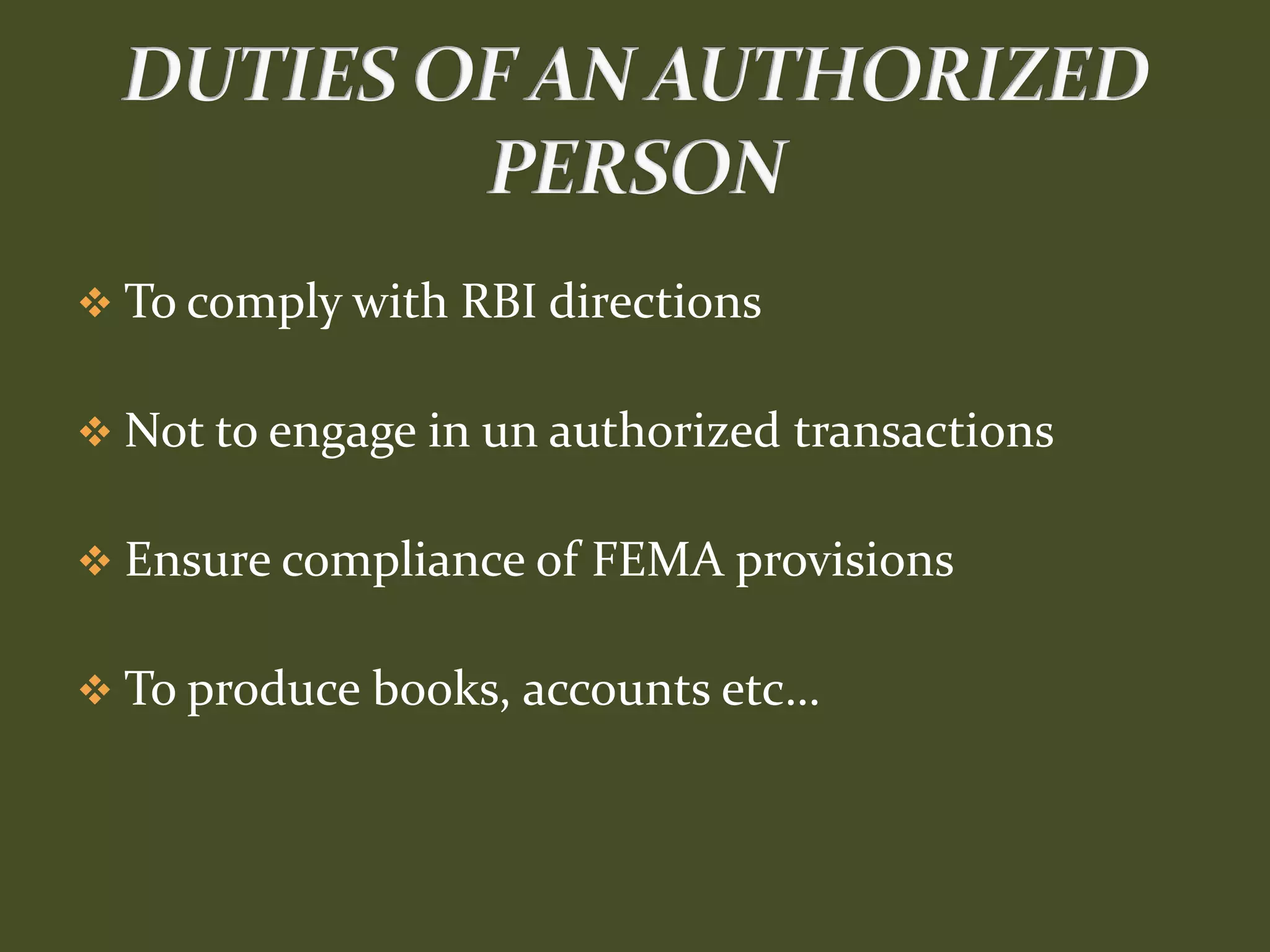 FEMA-Foreign Exchange Management Act | PPTX