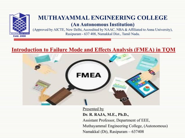 Introduction to Failure Mode and Effects Analysis (FMEA) in TQM | PDF ...