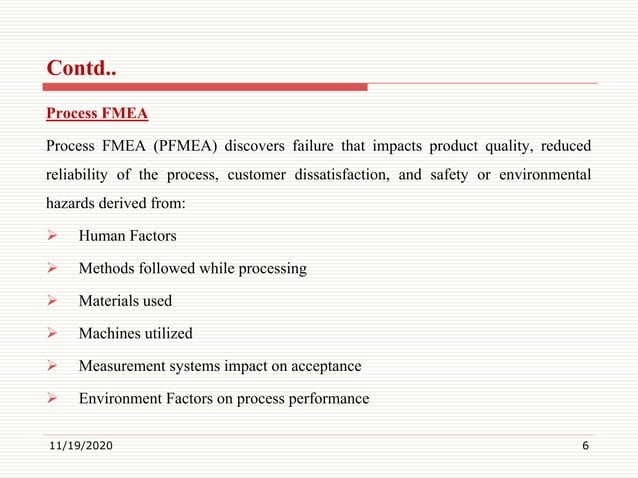 Introduction to Failure Mode and Effects Analysis (FMEA) in TQM | PDF ...