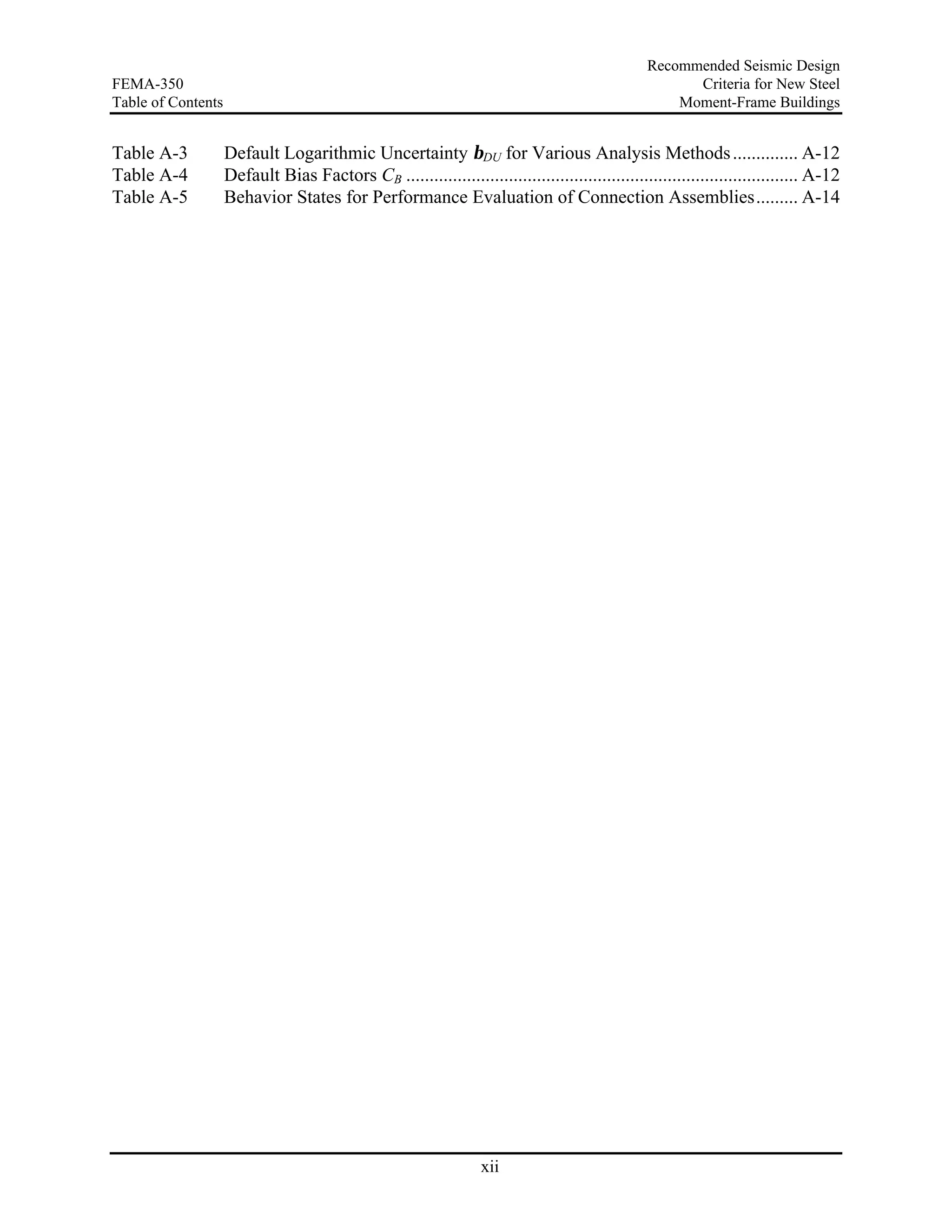 fema-350 Recommended seismic design criteria for new steel moment frame ...