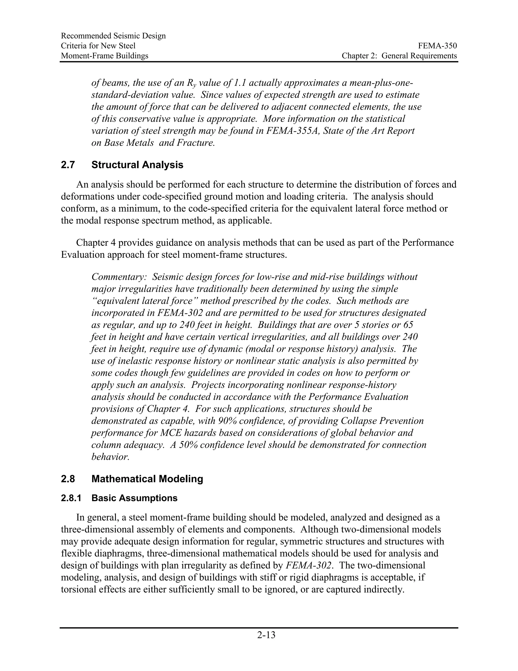 fema-350 Recommended seismic design criteria for new steel moment frame buildings.pdf | Civil ...