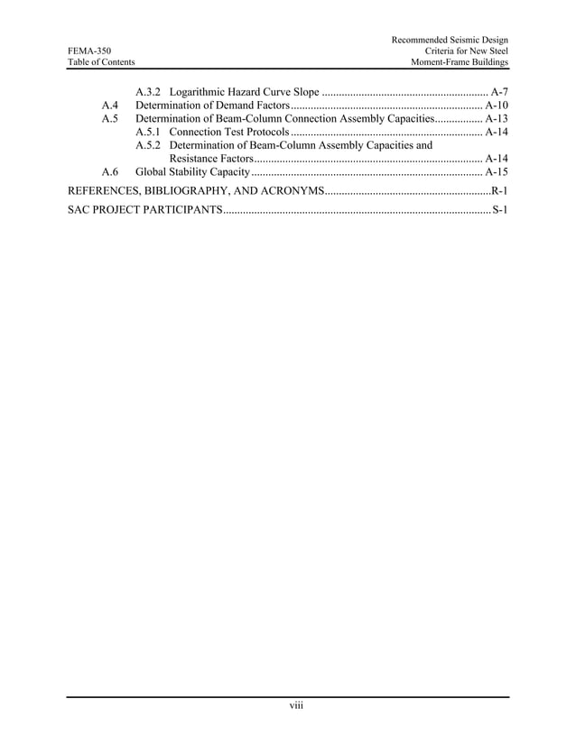 fema-350 Recommended seismic design criteria for new steel moment frame ...