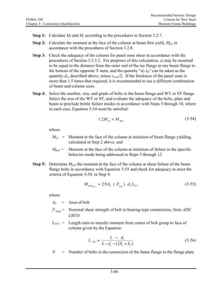 fema-350 Recommended seismic design criteria for new steel moment frame ...