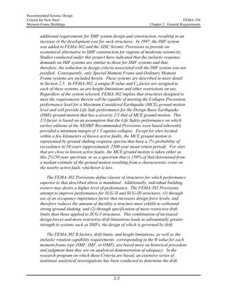 fema-350 Recommended seismic design criteria for new steel moment frame ...