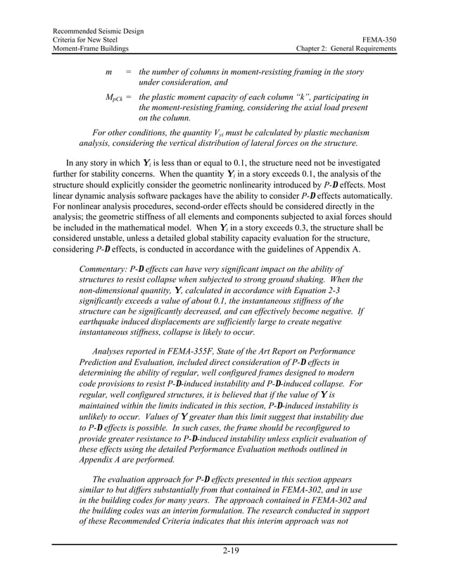 fema-350 Recommended seismic design criteria for new steel moment frame buildings.pdf | Civil ...
