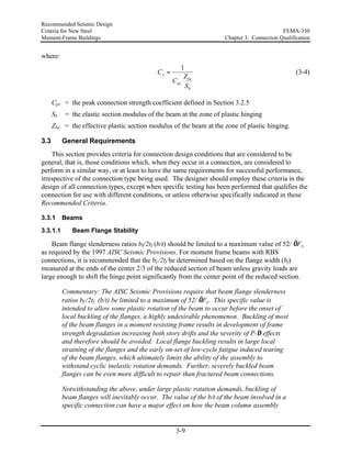 fema-350 Recommended seismic design criteria for new steel moment frame ...
