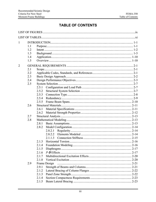fema-350 Recommended seismic design criteria for new steel moment frame ...
