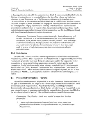 fema-350 Recommended seismic design criteria for new steel moment frame ...