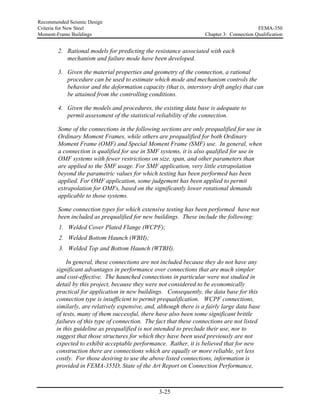 fema-350 Recommended seismic design criteria for new steel moment frame ...
