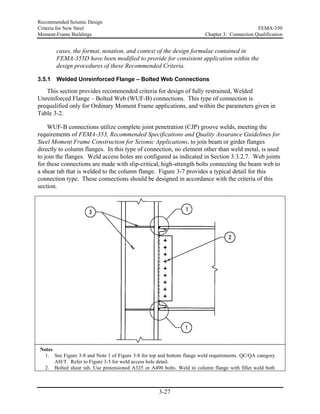 fema-350 Recommended seismic design criteria for new steel moment frame ...