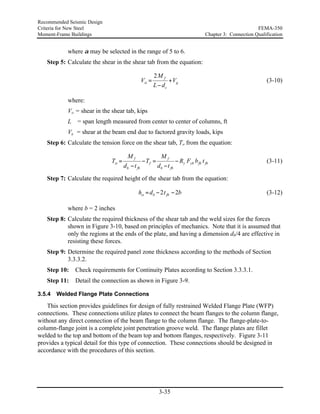 fema-350 Recommended seismic design criteria for new steel moment frame ...