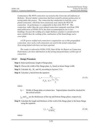 fema-350 Recommended seismic design criteria for new steel moment frame ...